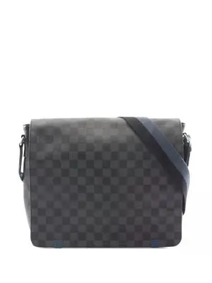 LOUIS VUITTON 2017 Damier Graphite District Mm Crossbody Bag