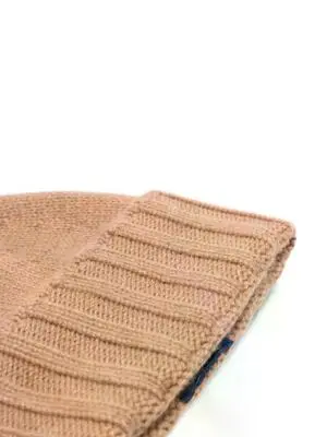 DRUMOHR Ribbed-knit Cashmere Beanie Hat - Brown