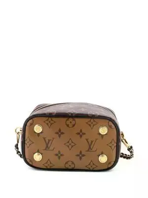 LOUIS VUITTON Vanity Handbag Reverse Monogram Canvas Pm Satchel - Brown