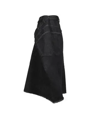 LỰU ĐẠN Cut-off Wide-fit Shorts