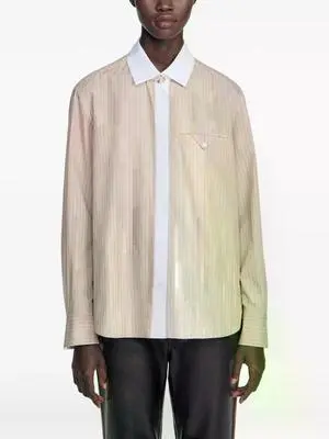Sandro Striped Oversized Button-up Shirt
