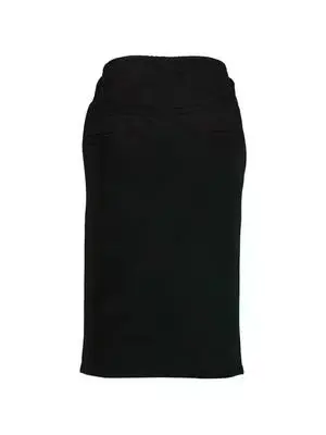 SRVC STUDIO Home Office Graphic-print Zip-slit Midi Skirt