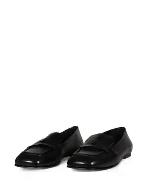 NODALETO Bulla Cara 5 Leather Loafers - Black