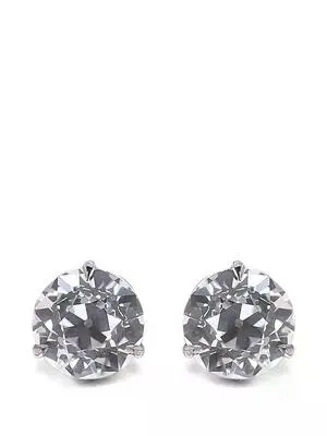 WITH LOVE Travel Laboratory-grown Diamond Stud Earrings - Silver