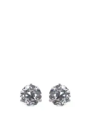 WITH LOVE Travel Laboratory-grown Diamond Stud Earrings - Silver