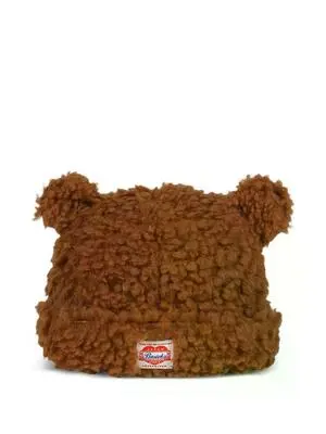 BASICKS Bear-ear Beanie Hat - Brown