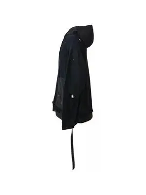D HYGEN Distressed Denim-panel Hoodie