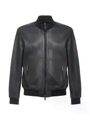 THE JACK LEATHERS Derek Zip-up Leather Jacket