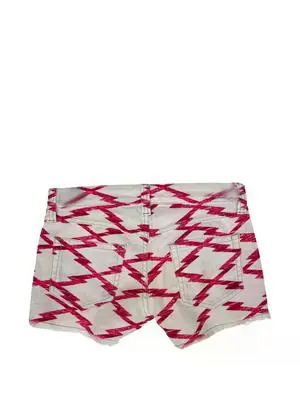 ISABEL MARANT VINTAGE Toile Printed Mini Shorts