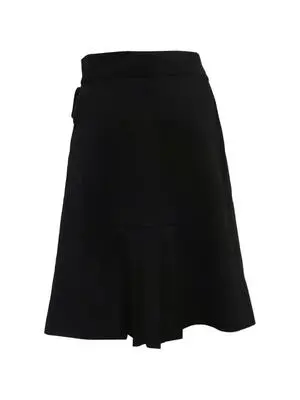 Prada Rubber-patch Accent Skirt