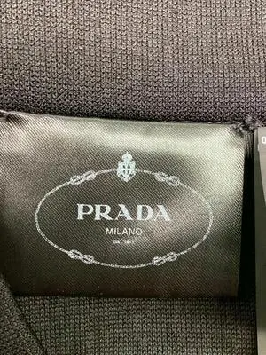 Prada Rubber-patch Accent Skirt