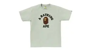 A BATHING APE Pigment College T-shirt - Green