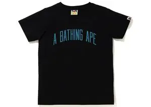 A BATHING APE Letter Tee Shirt - Black