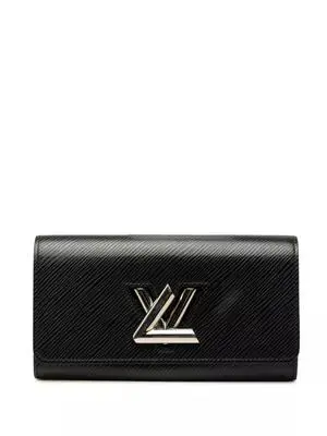 LOUIS VUITTON 2019 Epi Twist Wallet Long Wallets - Black