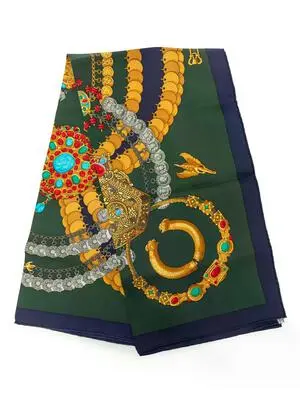 Hermès 2000-2026 Kosmima Silk Scarf 90 Scarves - Green