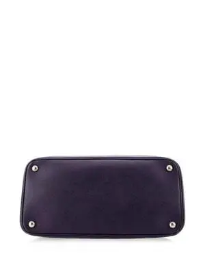 Prada Saffiano Leather Small Tote Bag - Purple