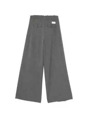 NINE:INTHE:MORNING Petra Pleated Wool Tailored Trousers