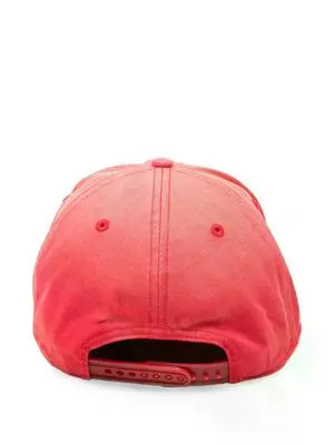 REPRESENT Distressed Logo-embroidered Cap - Red