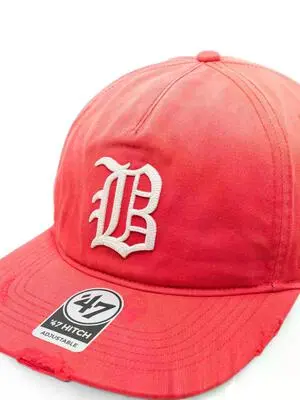 REPRESENT Distressed Logo-embroidered Cap