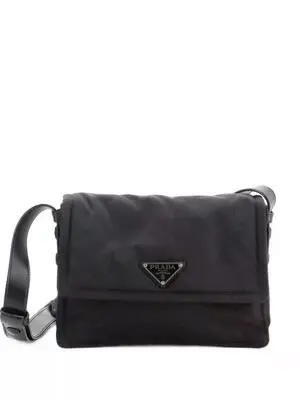 Prada Padded Flap Shoulder Bag Re-nylon Small Crossbody Bag - Black