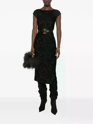 Etro Paisley-patterned Devoré Midi Dress