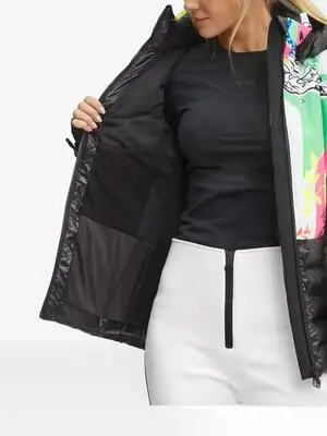 SPORTALM Graphic-print Belted Ski Jacket