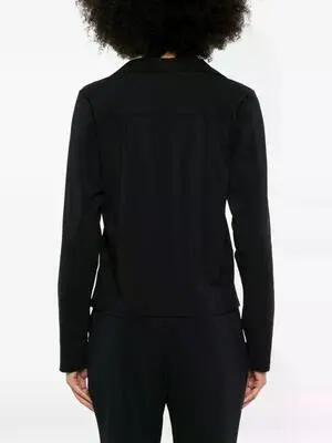 AGNES B. Open-collar Pearl-snap Shirt