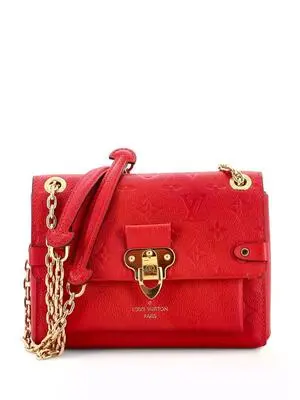 LOUIS VUITTON Vavin Handbag Monogram Empreinte Leather Cross Body Bag - Red