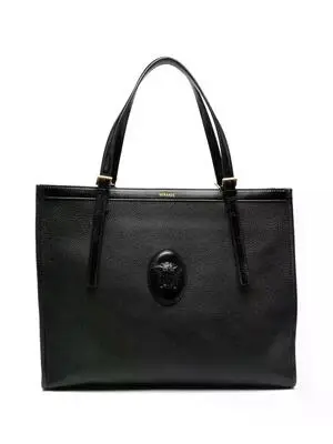 Versace Rivière Large Leather Tote Bag