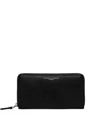 GIANNI CHIARINI Logo-print Leather Wallet - Black