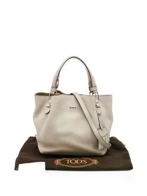 TOD'S Flower Leather Tote Bag