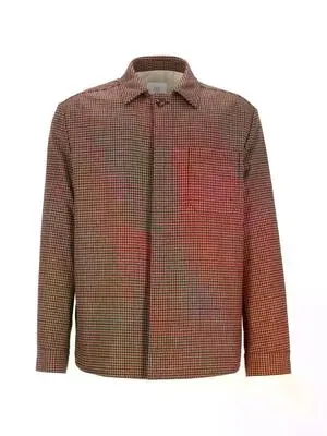 Eleventy Houndstooth-pattern Shirt Jacket