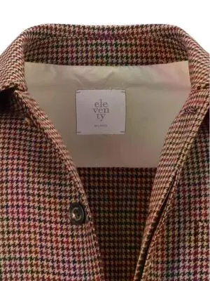 Eleventy Houndstooth-pattern Shirt Jacket