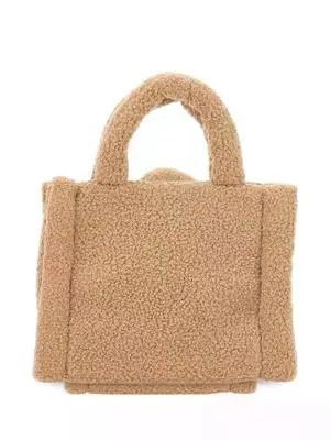 COLMAR Teddy-effect Logo-patch Tote Bag - Neutrals