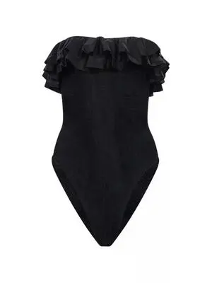 Hunza G Eloise Ruffled-detail Swimsuit