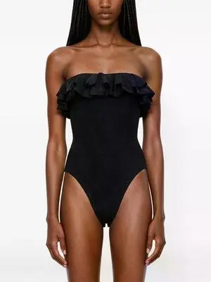 Hunza G Eloise Ruffled-detail Swimsuit