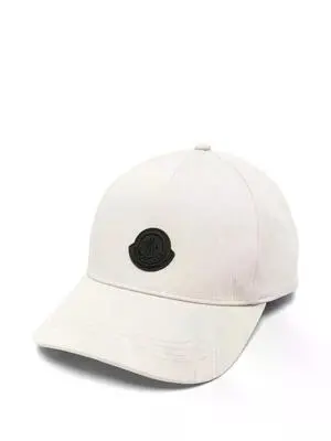 Moncler Logo-patch Baseball Cap - Neutrals