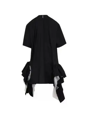 Junya Watanabe Graphic-print Ruffled Mini Dress