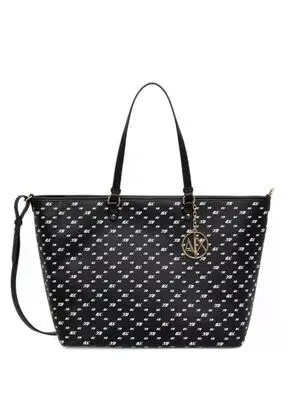 Armani Exchange Logo-print Tote Bag - Black