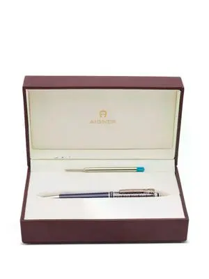 AIGNER Engraved-detail Ballpoint Pen - Blue