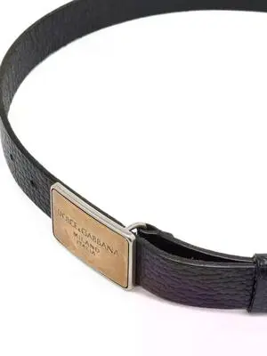 Dolce & Gabbana Logo-plaque Buckle Belt