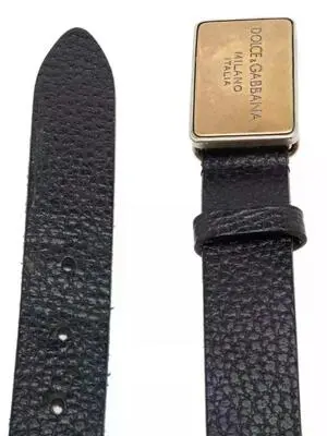 Dolce & Gabbana Logo-plaque Buckle Belt
