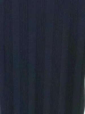 KANGRA Vertical-striped Ribbed-trim Fine-knit T-shirt