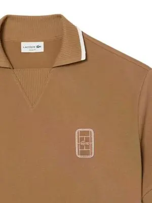 Lacoste Logo-patch V-neck Polo Shirt