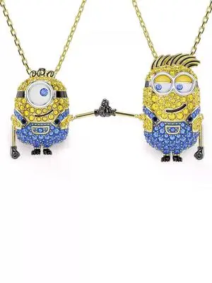 SWAROVSKI X © Ucs Llc Minions Crystal-embellished Necklace - Gold
