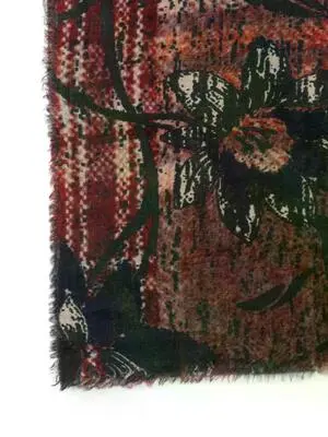 SGOMBERO CANTINE Floral-print Fringed Scarf