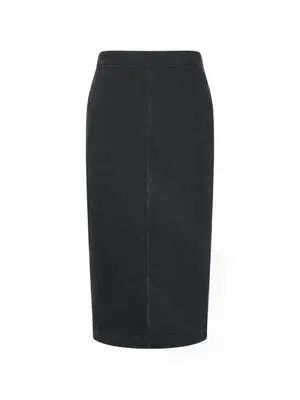 N°21 Zip-fastening Denim Midi Skirt