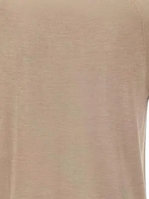 KANGRA Short-sleeve Saddle-shoulder Fine-knit T-shirt