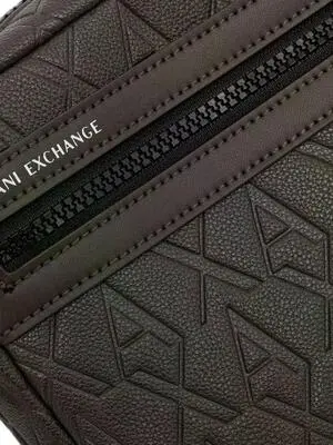 Armani Exchange Monogram-debossed Messenger Bag