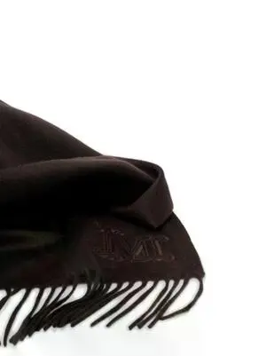 Max Mara Monogram Fringed Scarf